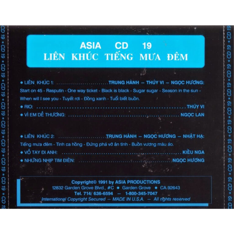 1069. ASIA 019 - LIEN KHUC TIENG MUA DEM - share1001.com