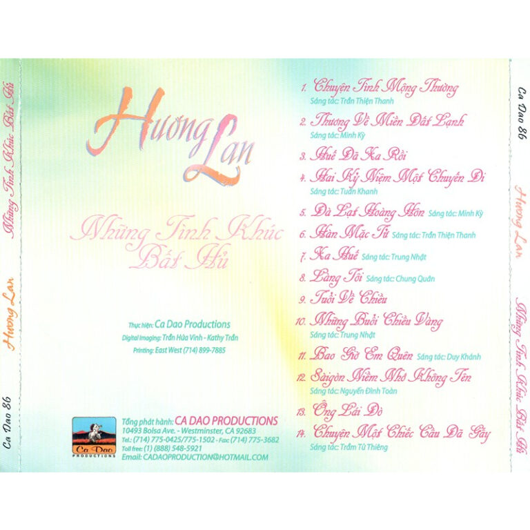 2149. CDCD086 - Huong Lan - Nhung Tinh Khuc Bat Hu - share1001.com